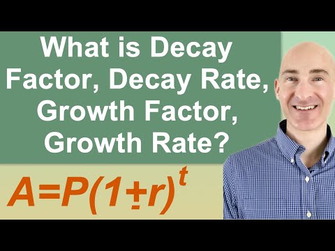 What is Decay Factor, Decay Rate, Growth Factor, Growth Rate?