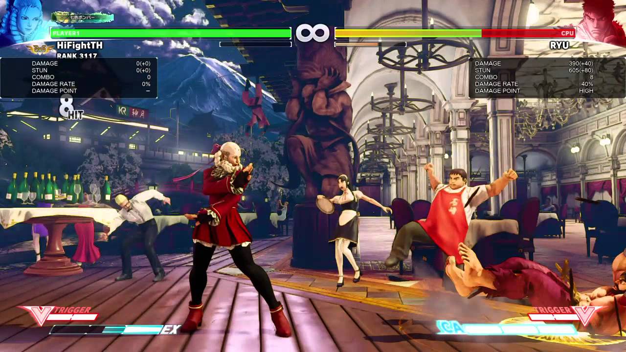 Street Fighter V  - Karin Combo Practice