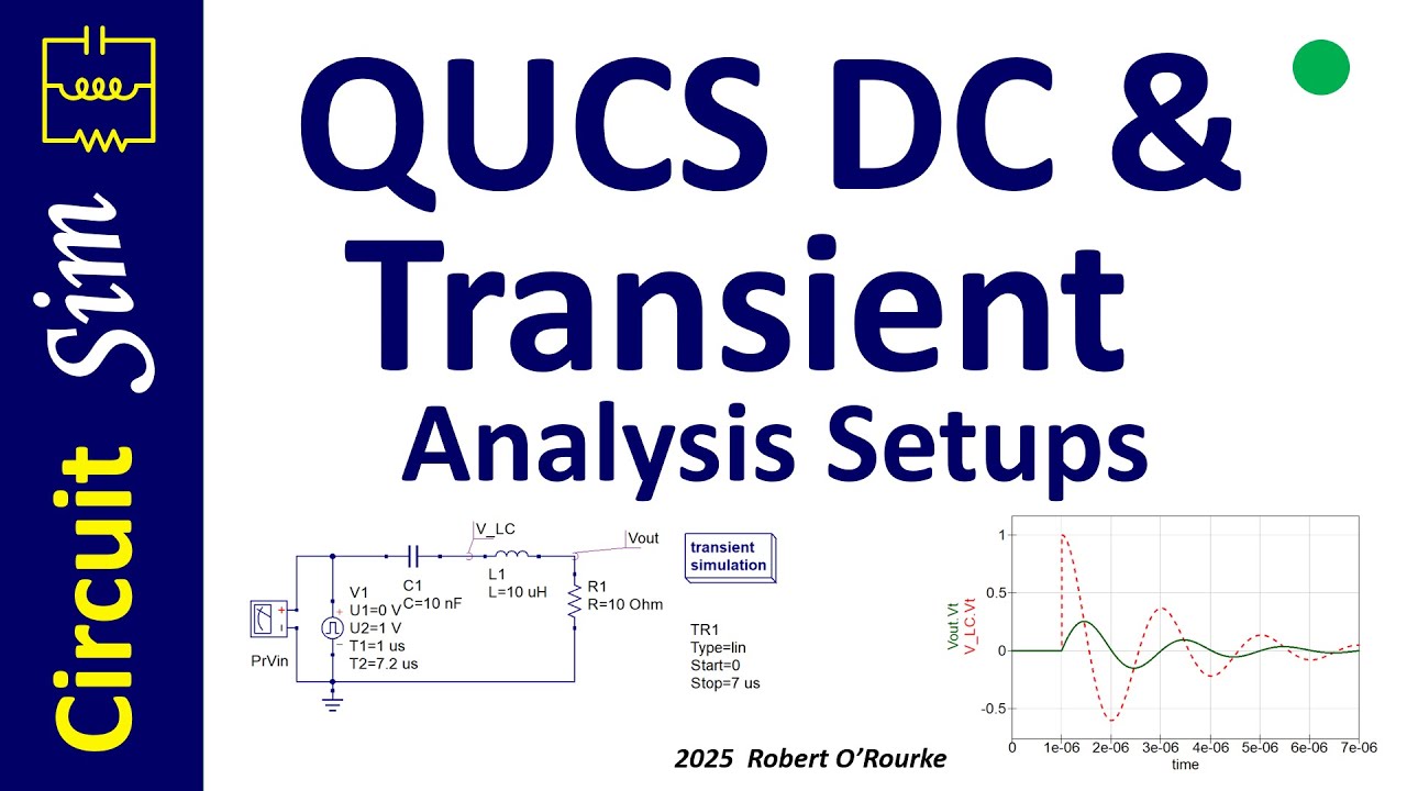 QUCS DC & Transient Analysis Setups