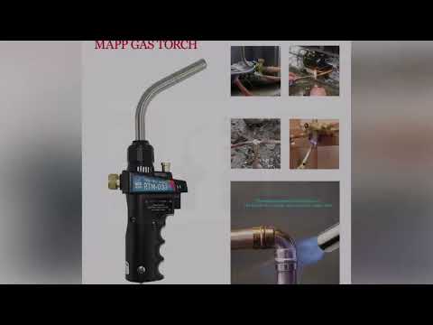 Latest Products You Must Know! Mapp Gas Welding Torch Ignition Flame Brazing Gun Burner Blowtorch