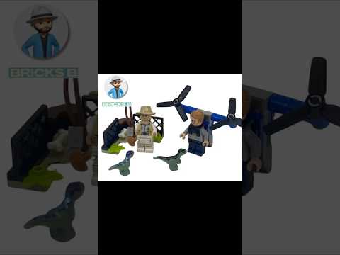Jurassic World LEGO Baby Raptor Set – Full Build with Helicopter!
