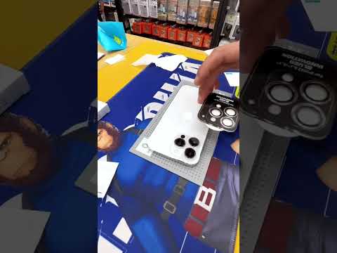 Apple iPhone 14 Pro Max Lens Protector Applying! #shorts