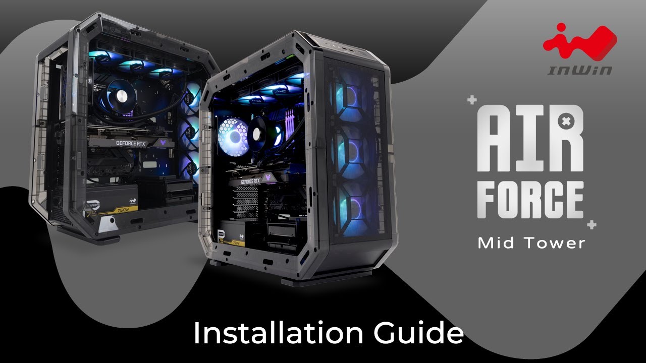 Vỏ Case Inwin Airforce Phantom Black (Mini Towerr/Màu Đen)