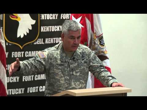 General John F. Campbell visits Fort Campbell