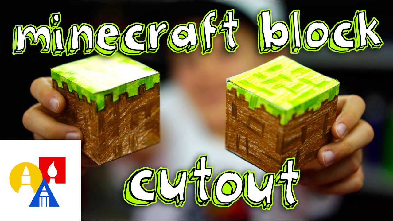 Minecraft Block Cutout (Papercraft Grass Block)