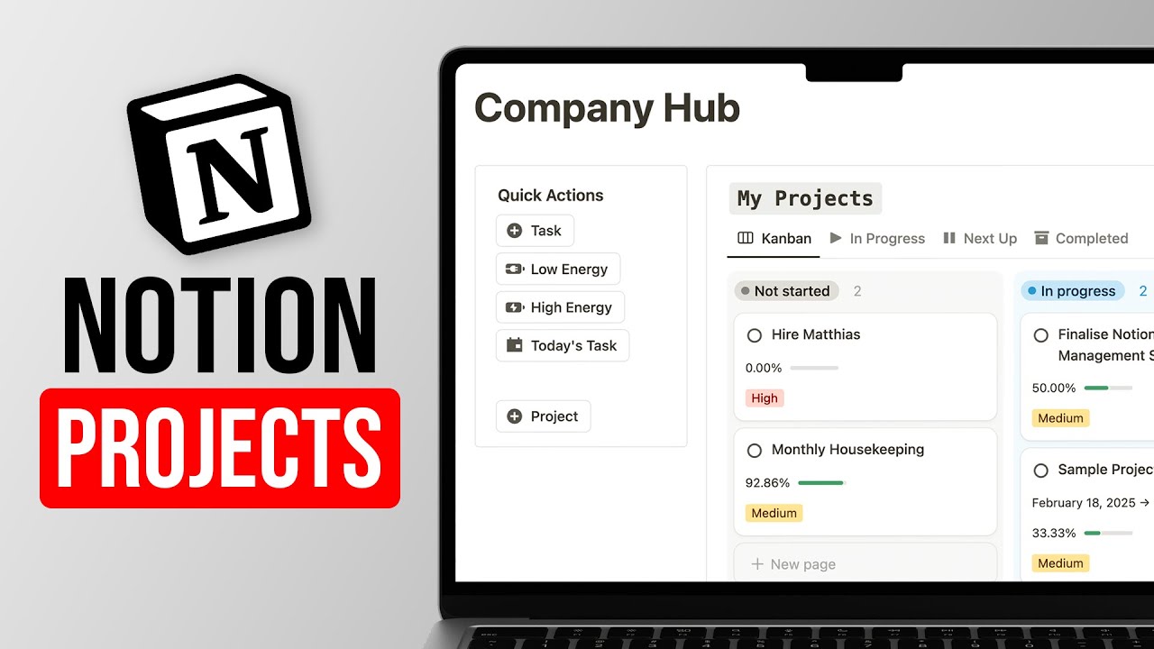 How To Manage Your Projects in Notion (2025 Tutorial)
