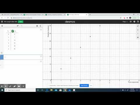 How to draw a line on a graph in Desmos
