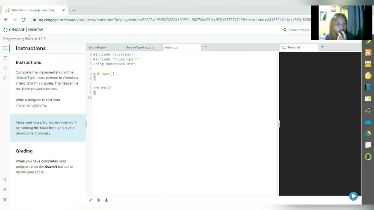 Programming Exercise 10-3