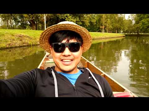 Punting in Oxford, England