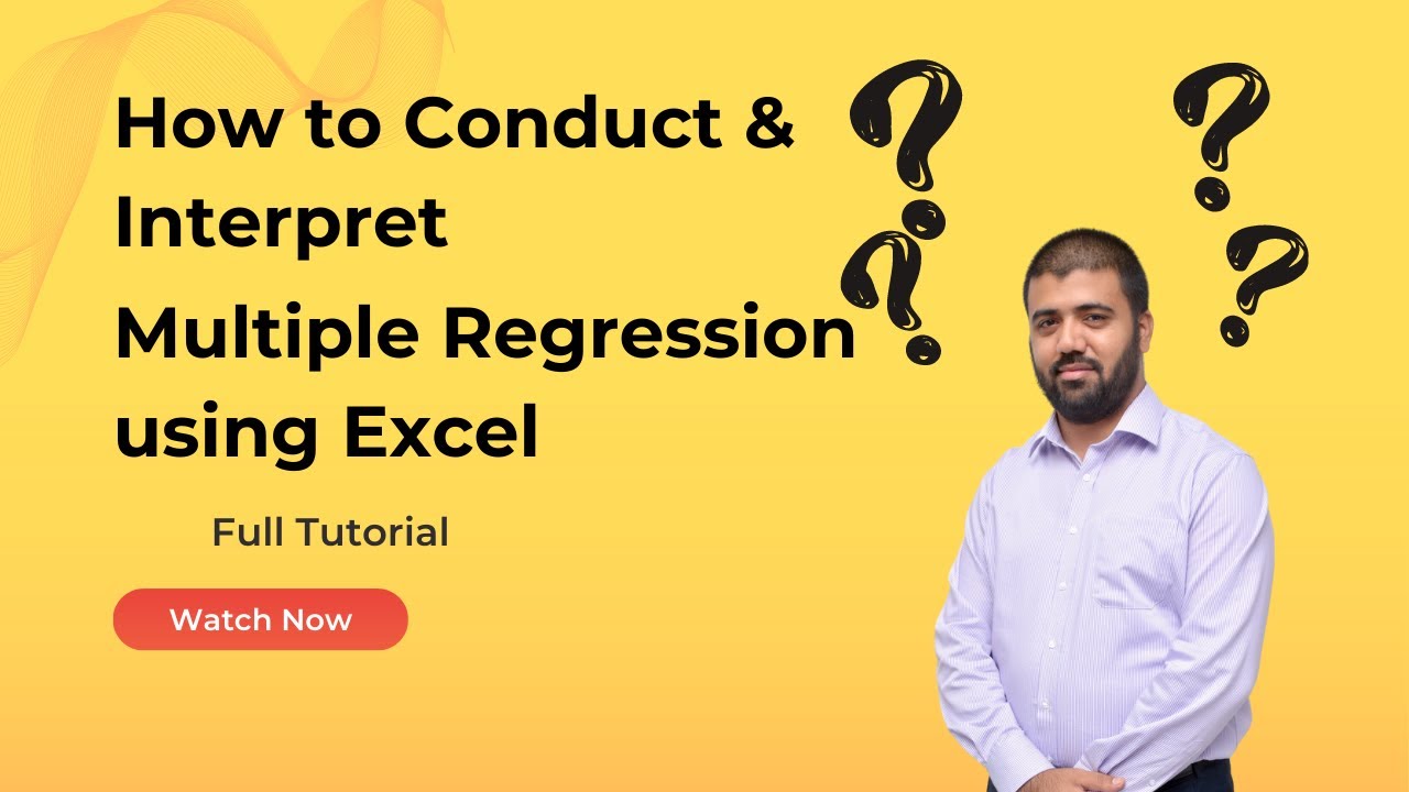 How to Conduct & Interpret Multiple Regression using Excel data analysis tools - Full Tutorial