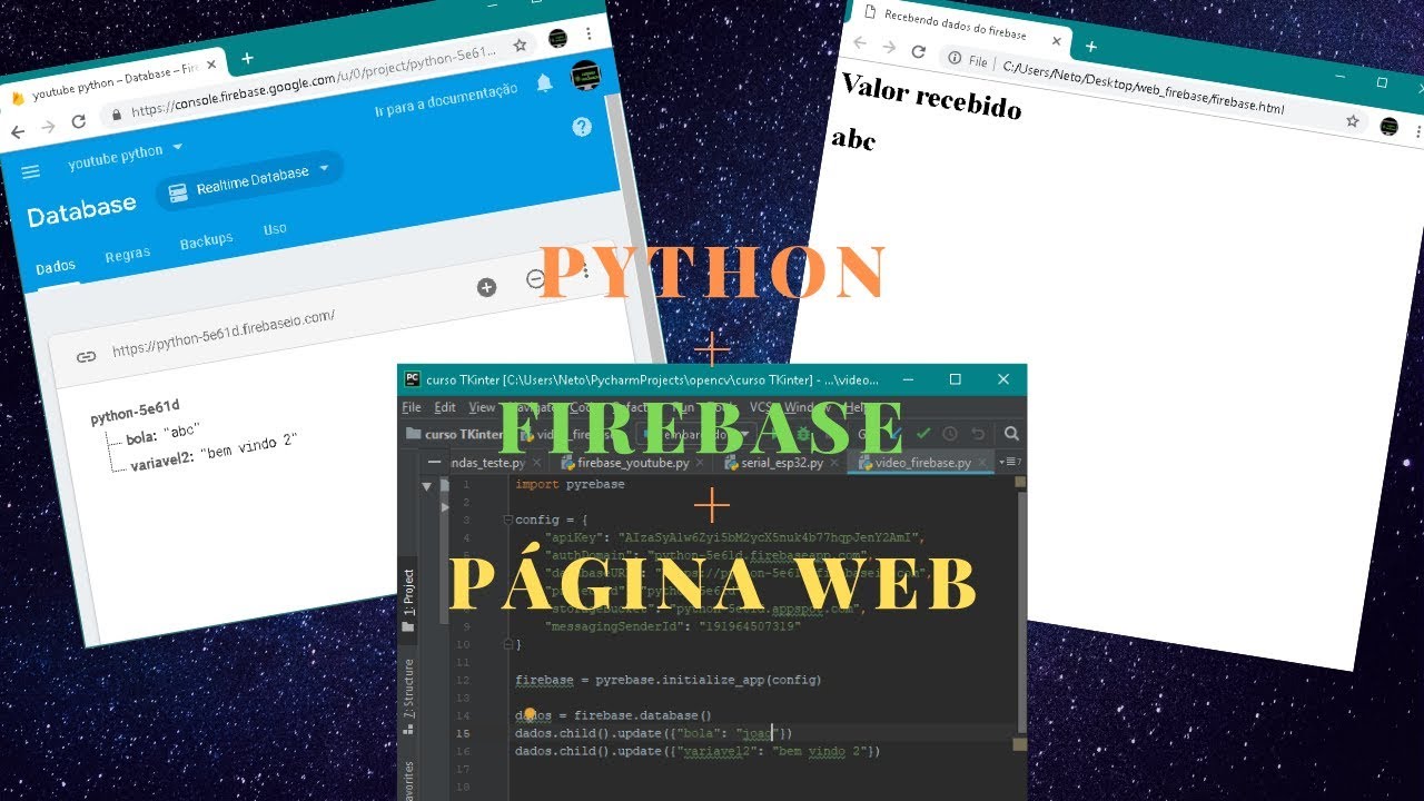 firebase + python + web page - tutorial