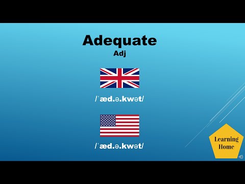 Adequate meaning pronunciation and synonyms #Shorts