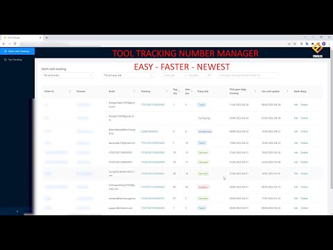 Tool Manager Tracking Number Fencilux For POD and Drop Shipping