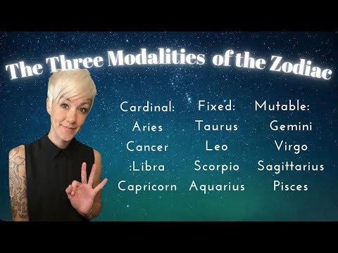 The Three Modalities of the Zodiac - Cardinal, Fixed, Mutable