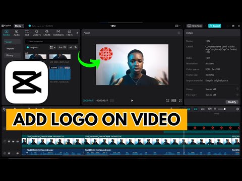 How to ADD Logo to your Videos on CapCut ✅