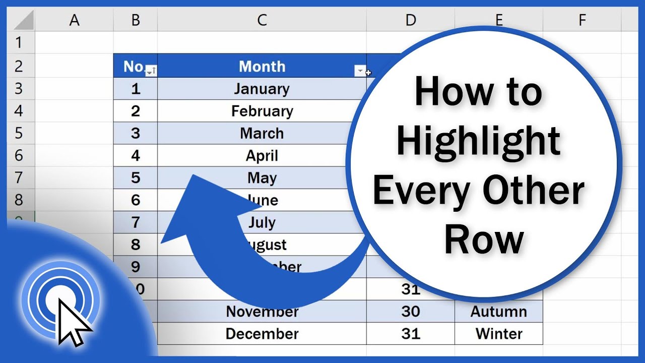 How to Highlight Every Other Row in Excel (Quick and Easy)