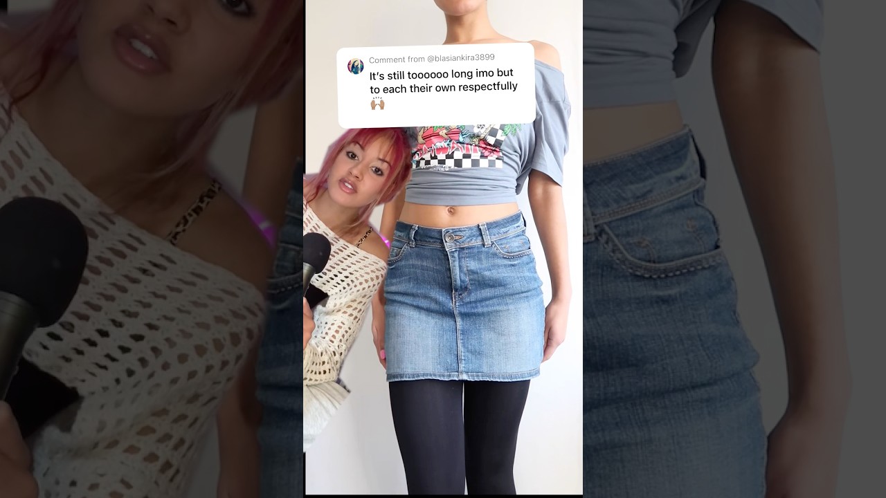 Even SHORTER??!! Mini Skirt Thrift Flip #thriftflip #y2k #sewing