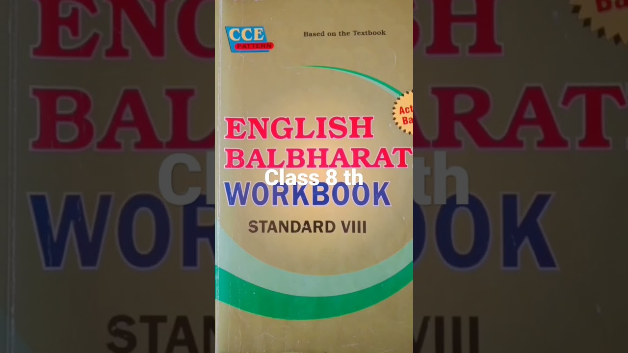 class 8 English workbook solving#english
