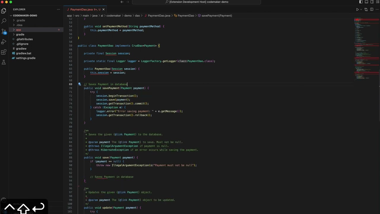 CodeMaker VS Code Extension: Inline Code Generation