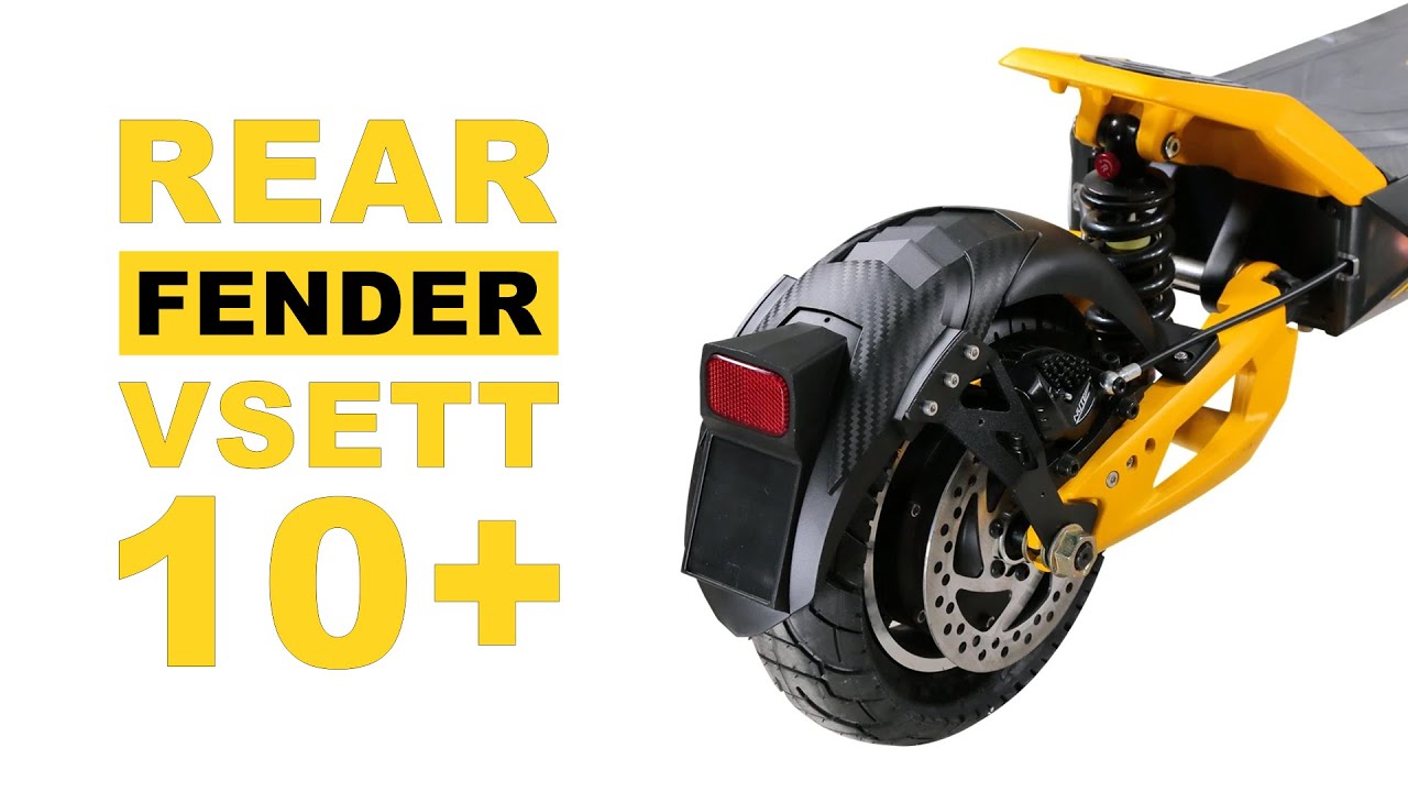 🆕Extended Rear Mudguard for VSETT10 APEX10+ | Rear Fender for Electric Scooter Installation Guide