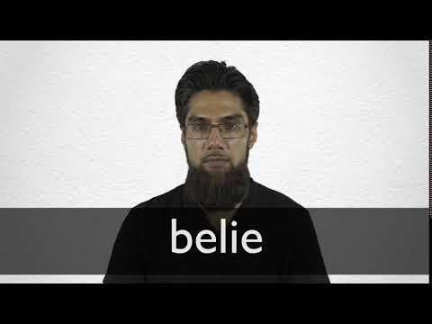 How to pronounce BELIE in British English