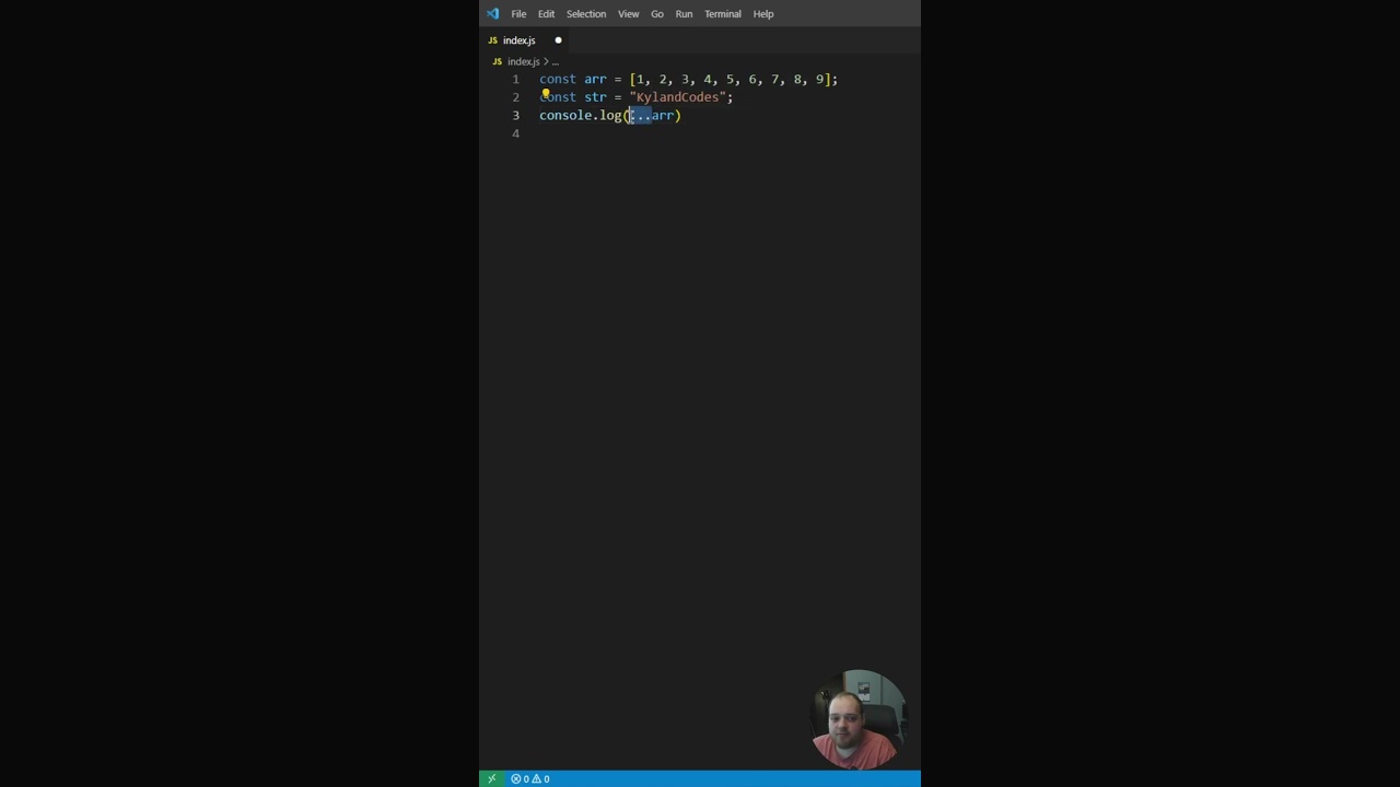 JavaScript Spread #webdevelopment #programming #shorts #software #coding #code #javascript