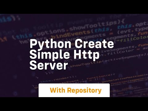 python create simple http server