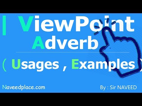 ViewPoint Adverb -Definition, Examples In English Grammar / Language
