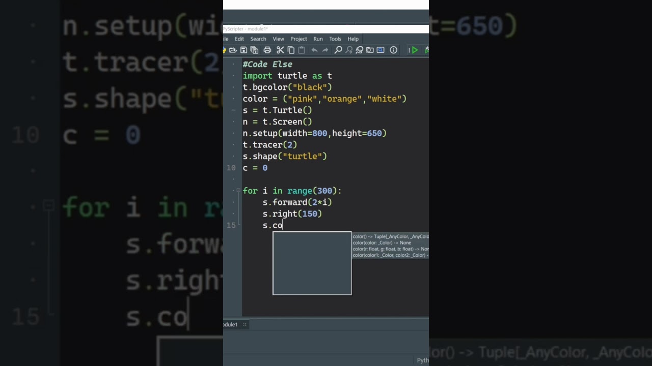 Amazing Star Design Using Python Turtle