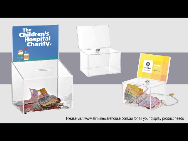 Acrylic Donation Boxes - Acrylic Donation Box Fabricators from Mumbai