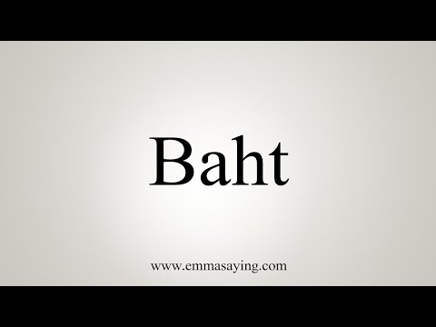 How To Say Baht