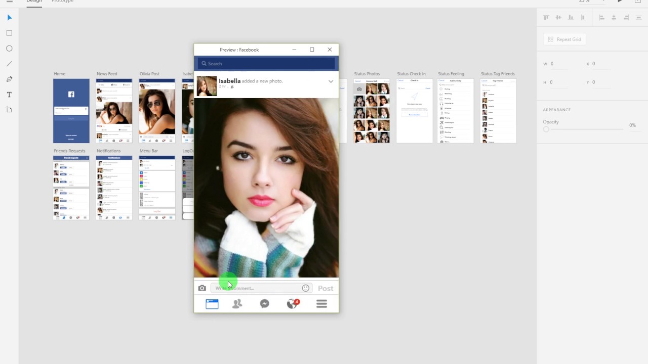 Facebook App Redesign and  Prototyping