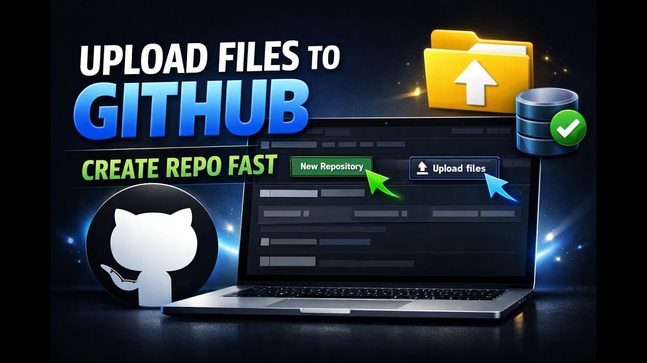 How to Upload Any File on Github🔥|Create Repository Step-by-Step (Beginner Friendly)
