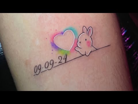 Tatuaje Conejito Línea Fina