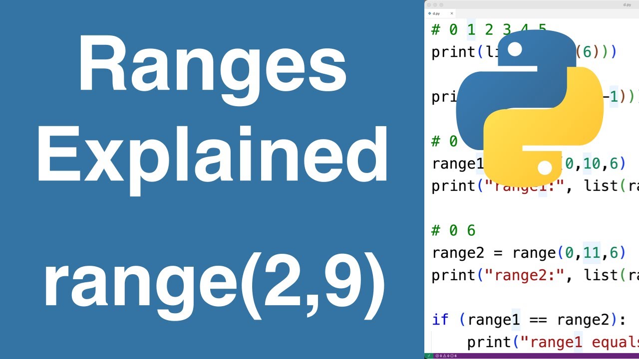 Using Ranges With range() | Python Tutorial