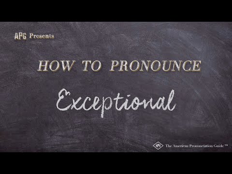 How to Pronounce Exceptional (Real Life Examples!)