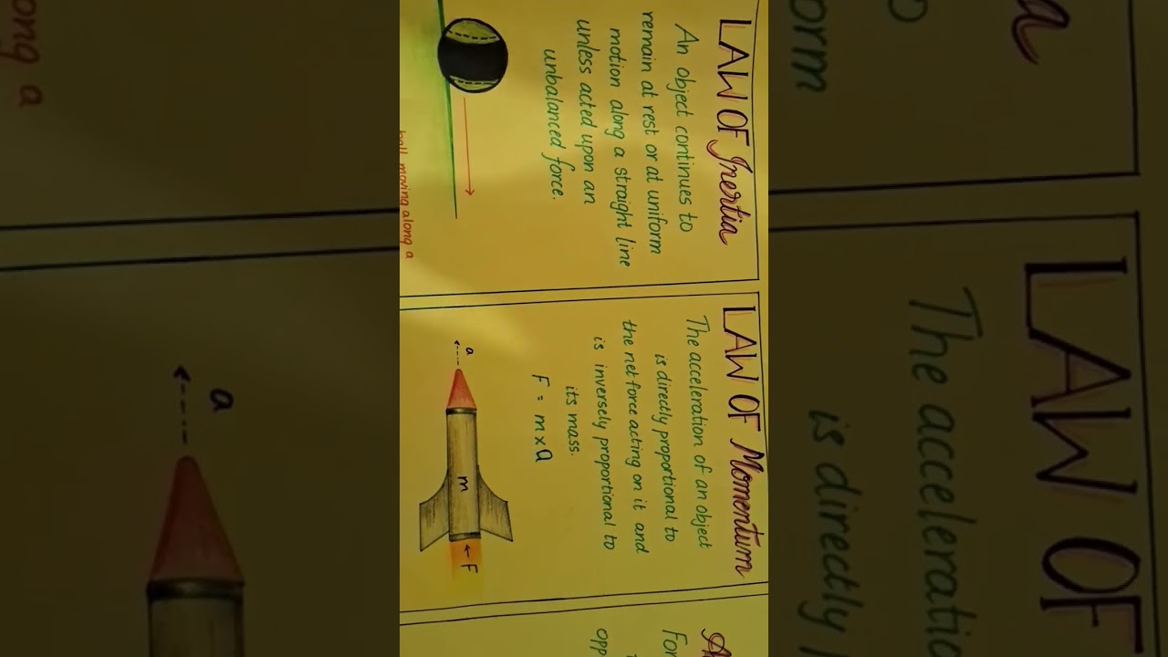 Laws of Motion Chart Idea