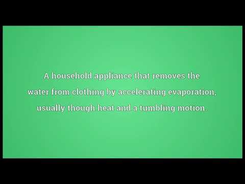 Dryer Meaning