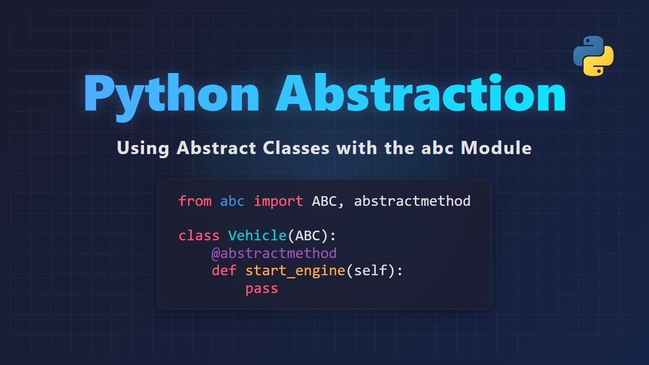 Python Abstraction with Abstract Base Classes (ABCs) - Beginner's Guide