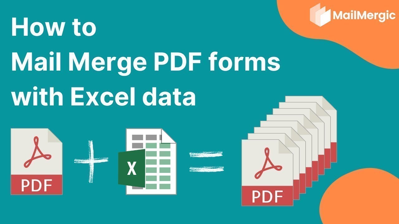🔥How to Mail Merge a PDF document with Excel data - super easy!