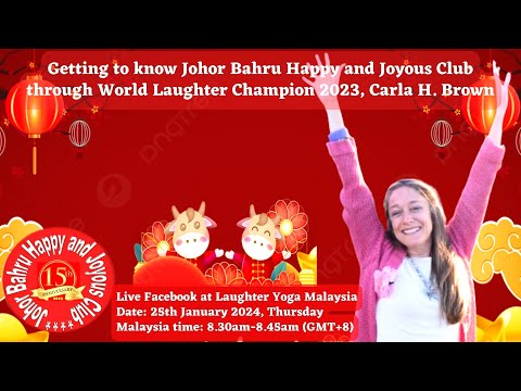 Interview with the World Laughter Champion 2023 Carla H. Brown by President Mui Cheng of JBHJC
