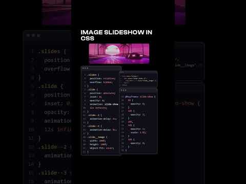 image slideshow in CSS | #css #javascript #webdevelopment #animation