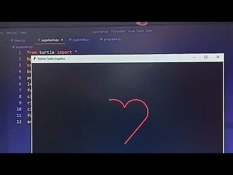 how to type python in heart symbol