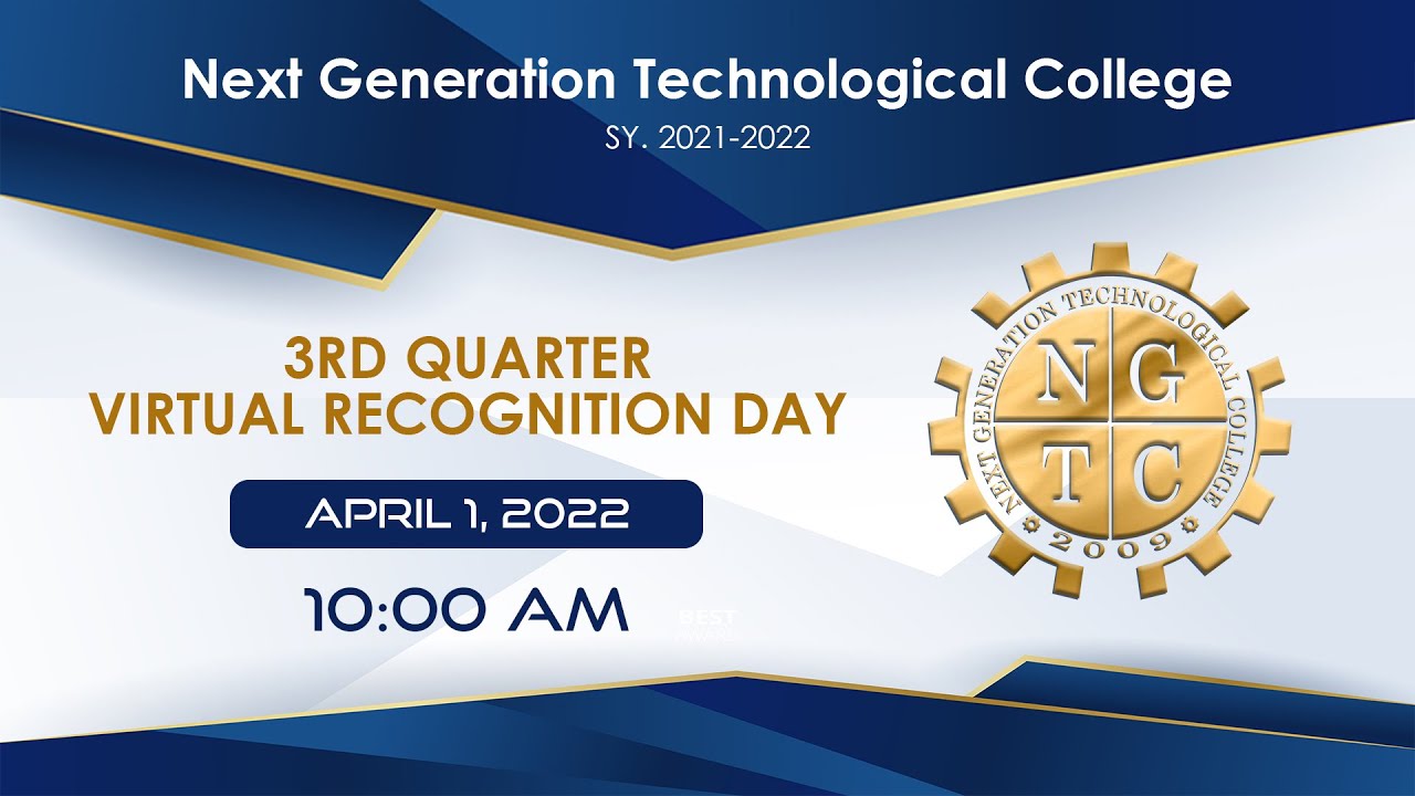 Basic Education Department: 3rd Quarter Virtual Recognition Day