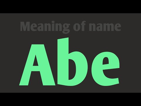 Abe names meaning