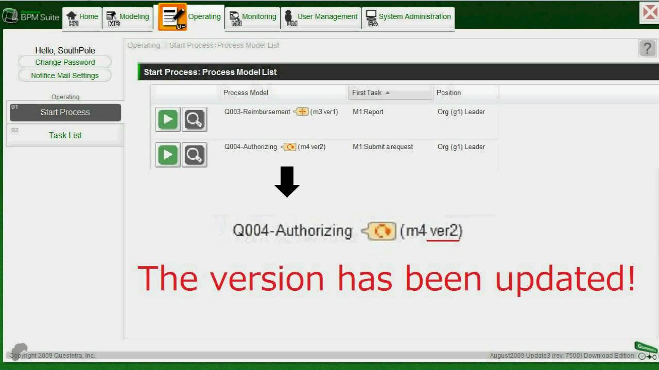 Questetra BPM Suite - Modeling Tutorial - Split - Step 3