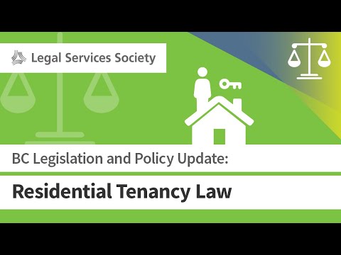 BC Legislation and Policy Update: Residential Tenancy Law (Oct 2019)