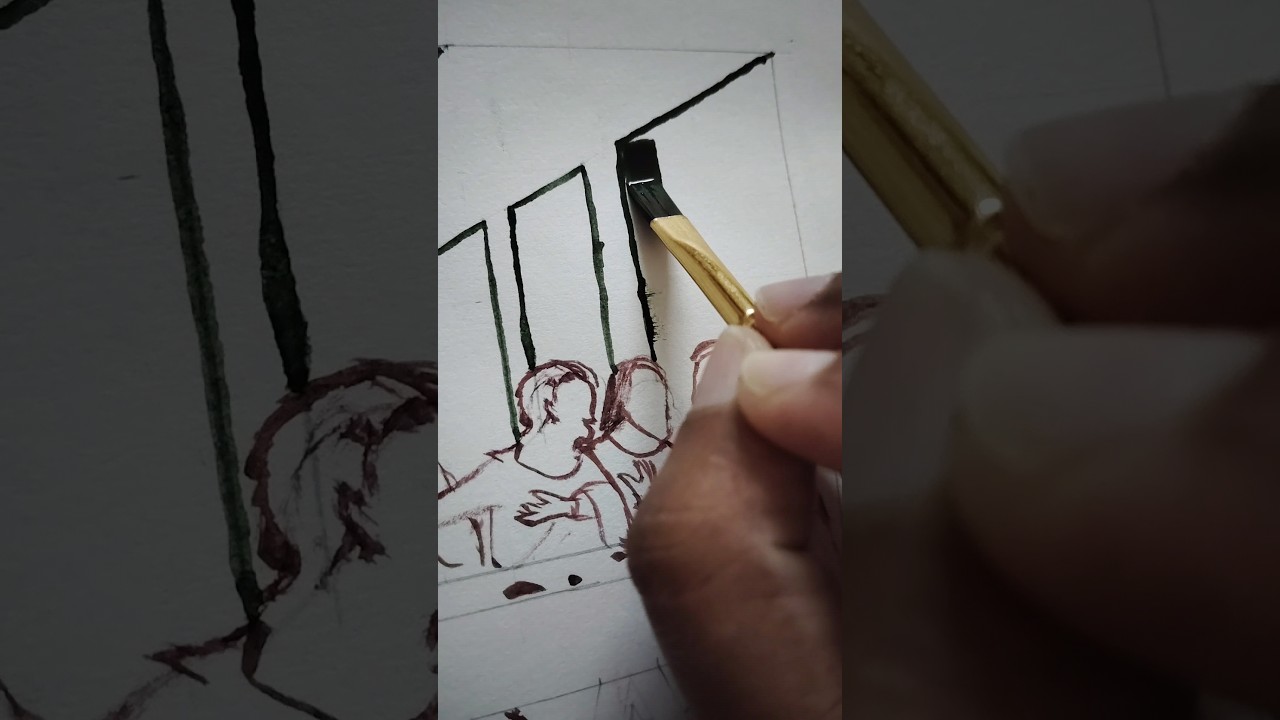How I painted Last Supper #painting  #lastsupper #tutorial  #davinci #postercolour #howtopaint