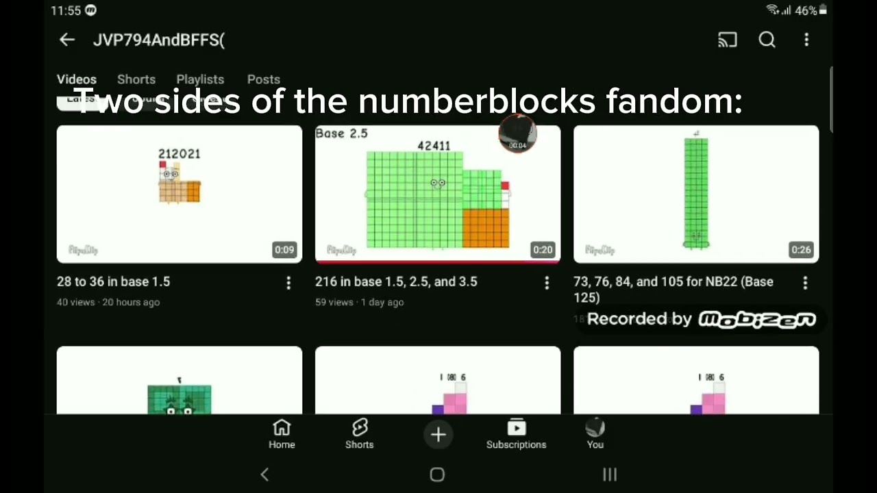 Two sides of the numberblocks fandom🥀✌😔