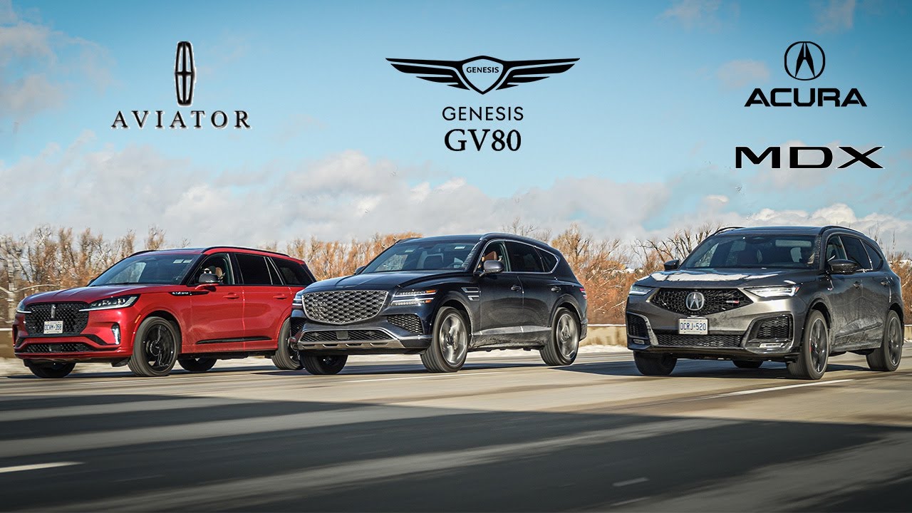 2025 Lincoln Aviator vs Genesis GV80 vs Acura MDX Type S Drag Race Is Surprisingly Close ...